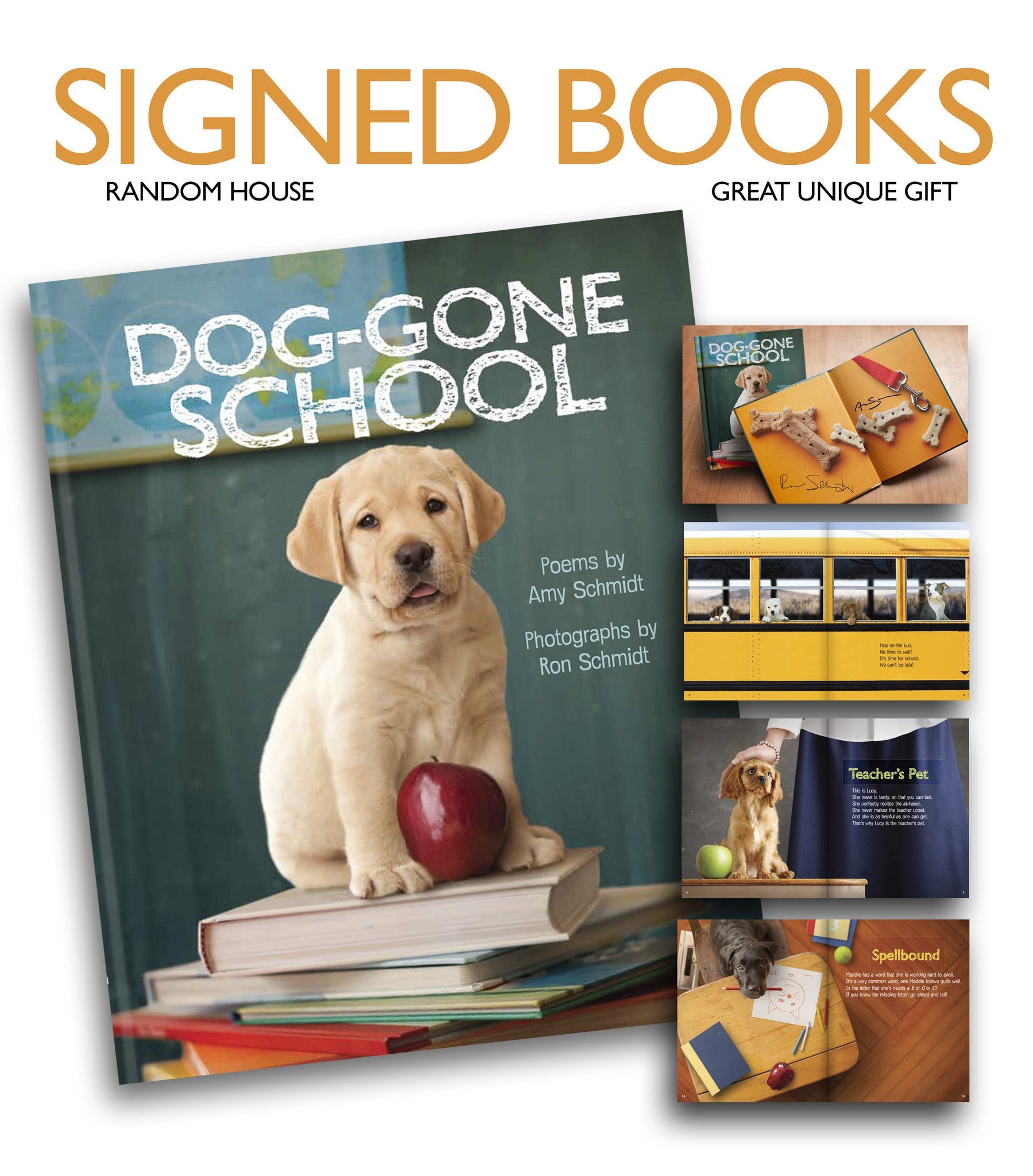 "Dog-Gone School" - Signed Children's Book – Loose Leashes by Ron Schmidt